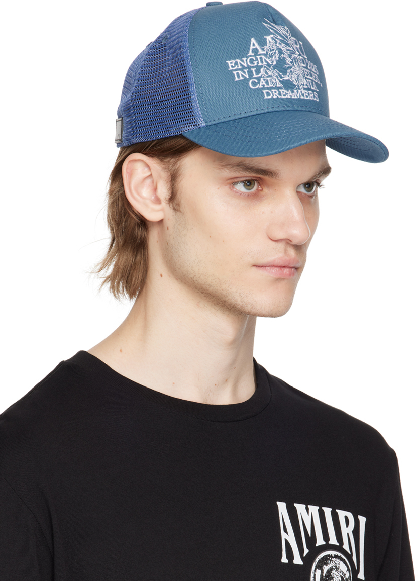 AMIRI Blue Pegasus Trucker Cap Amiri