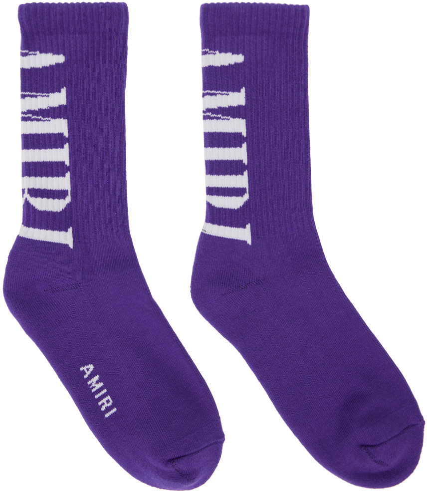 AMIRI Purple Core Logo Socks Amiri