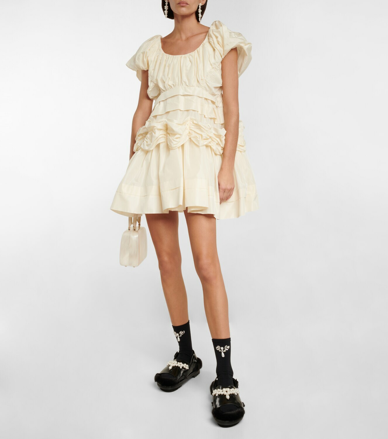 Simone Rocha - Low Trek faux fur-trimmed sandals Simone Rocha