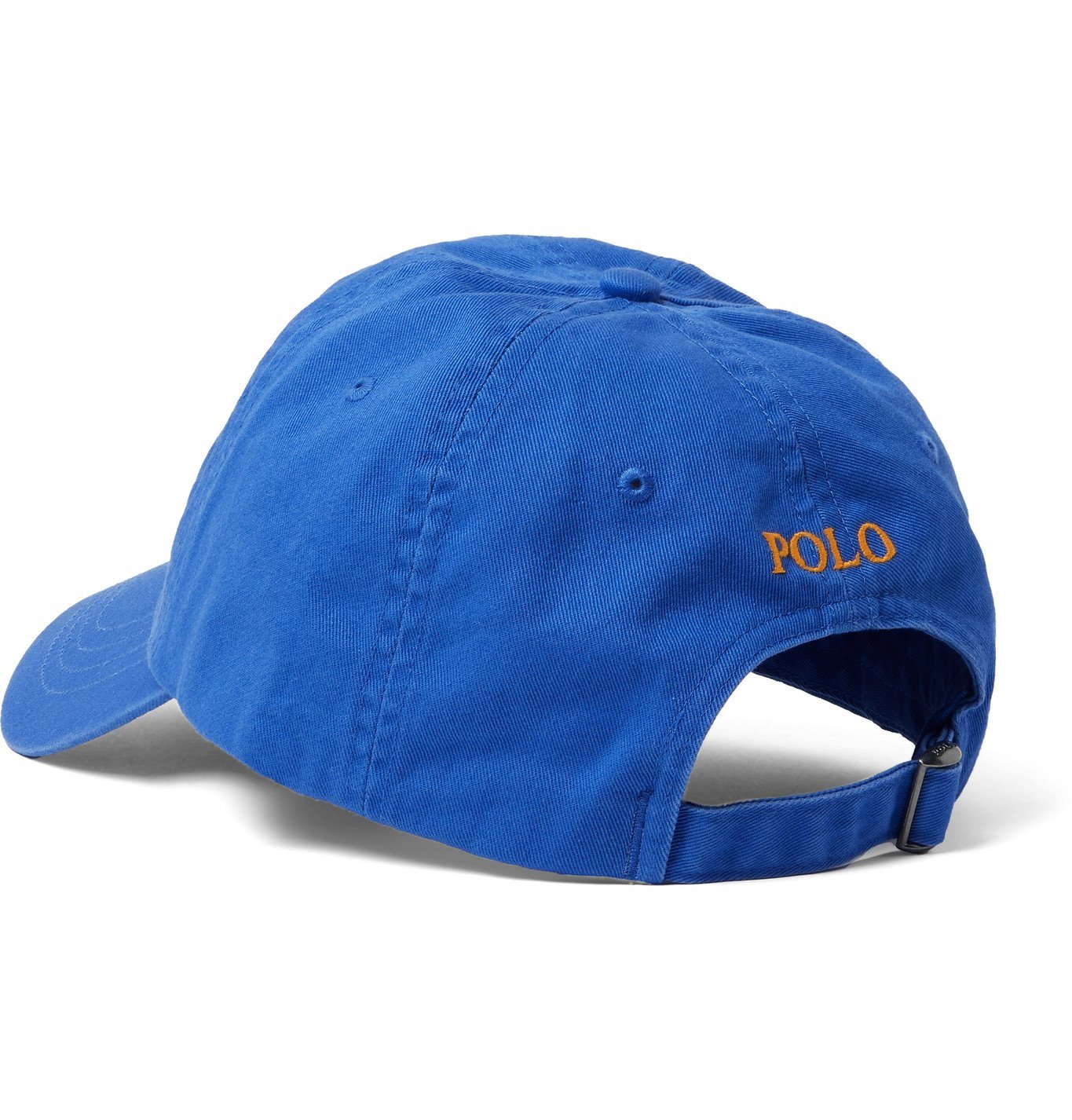 POLO RALPH LAUREN - Logo-Embroidered Cotton-Twill Baseball Cap - Blue ...