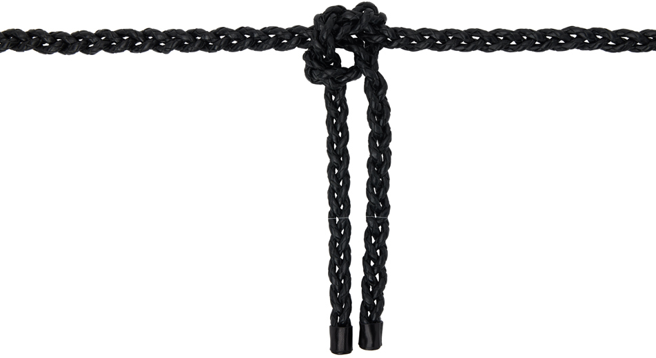 The Row Black Braided Belt The Row