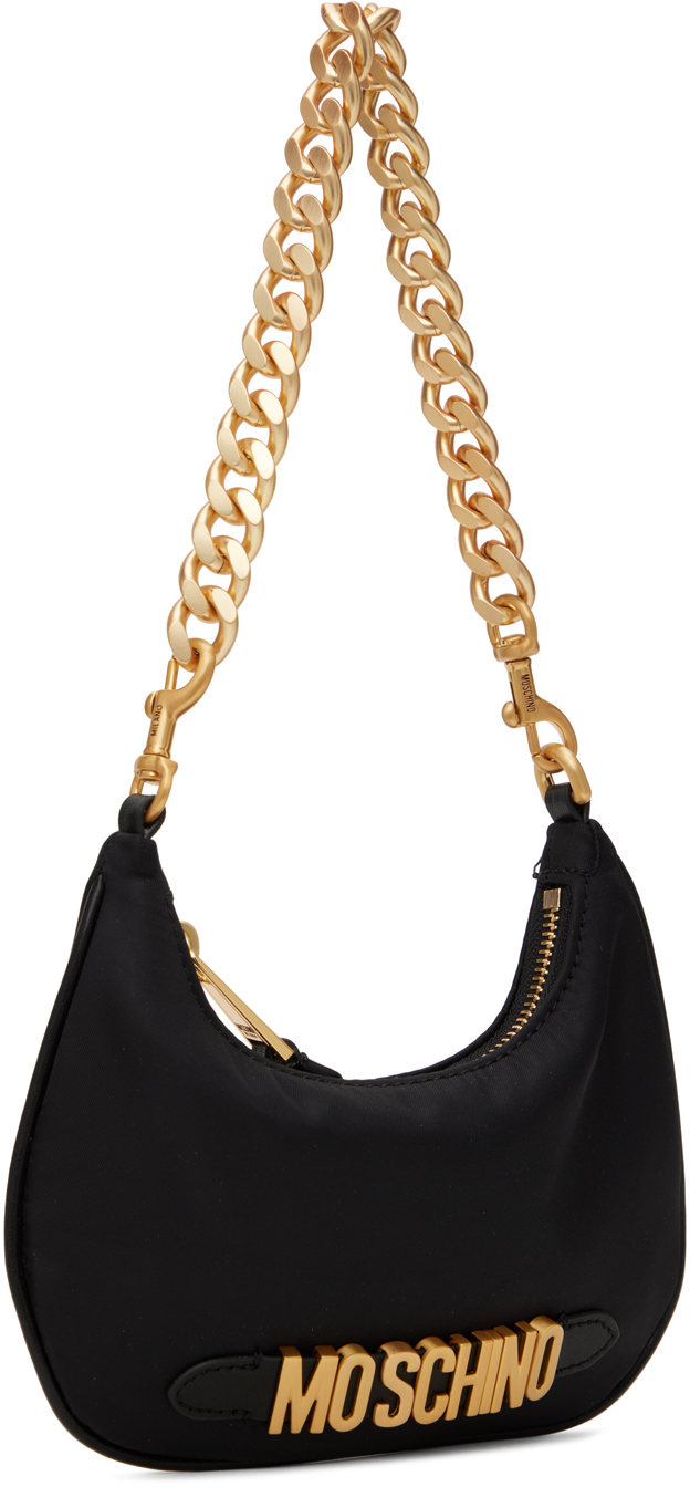 Moschino Black Mini Lettering Bag Moschino