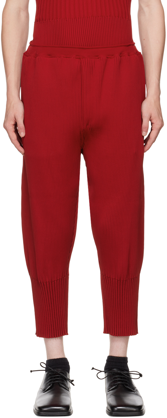 CFCL Red Fluted Trousers CFCL