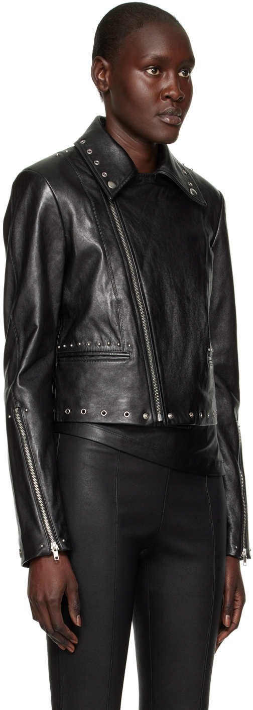 Helmut Lang Black Studded Leather Jacket Helmut Lang