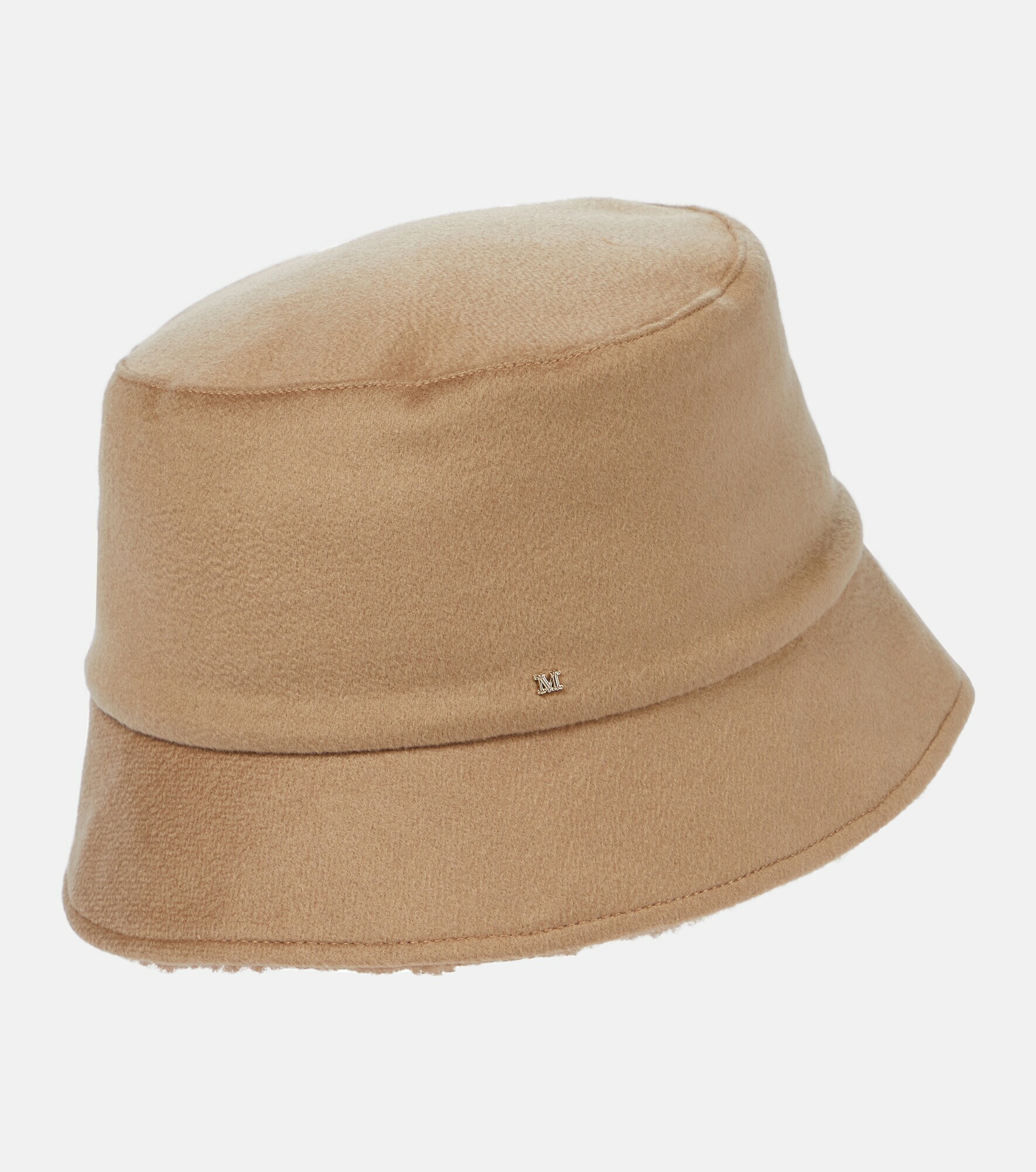 Max Mara - Fiducia logo cashmere bucket hat Max Mara