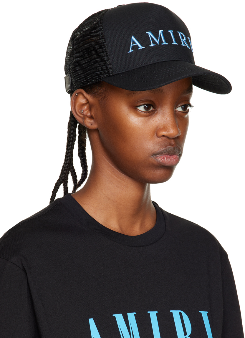 AMIRI Black 'Amiri' Trucker Cap Amiri