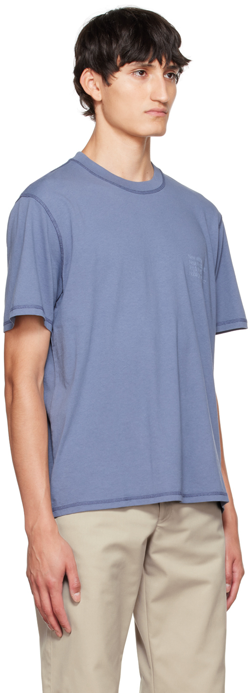 AFFXWRKS Blue Overlock Stitch T-Shirt AFFXWRKS