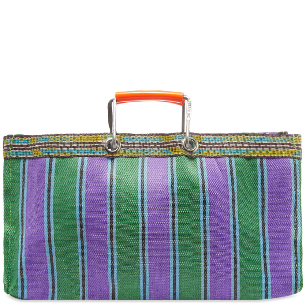 Puebco Recycled Plastic Rectangle Bag in Green/Purple Puebco