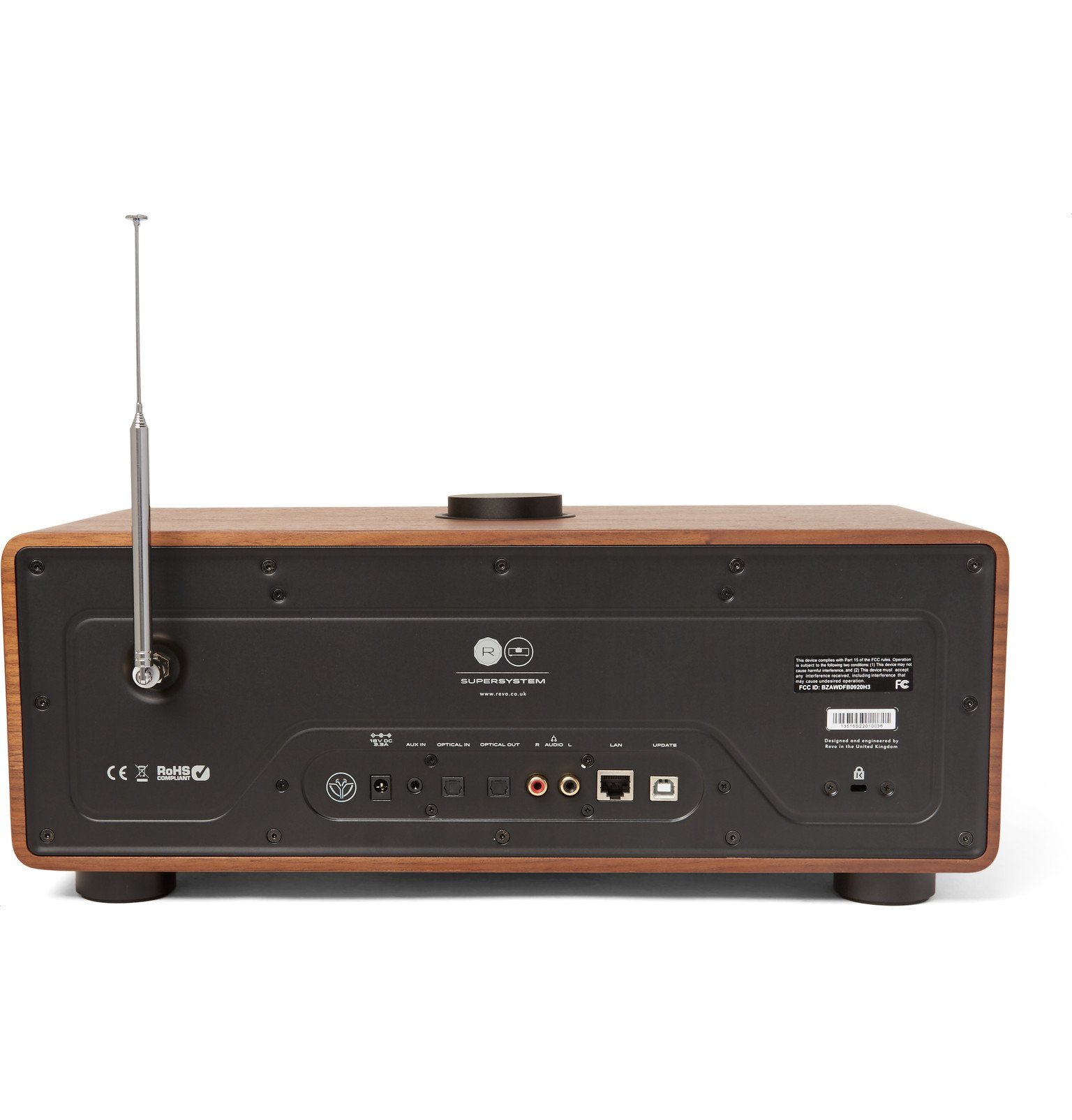 Revo - SuperSystem All-Digital Radio and Music Player - Brown Revo