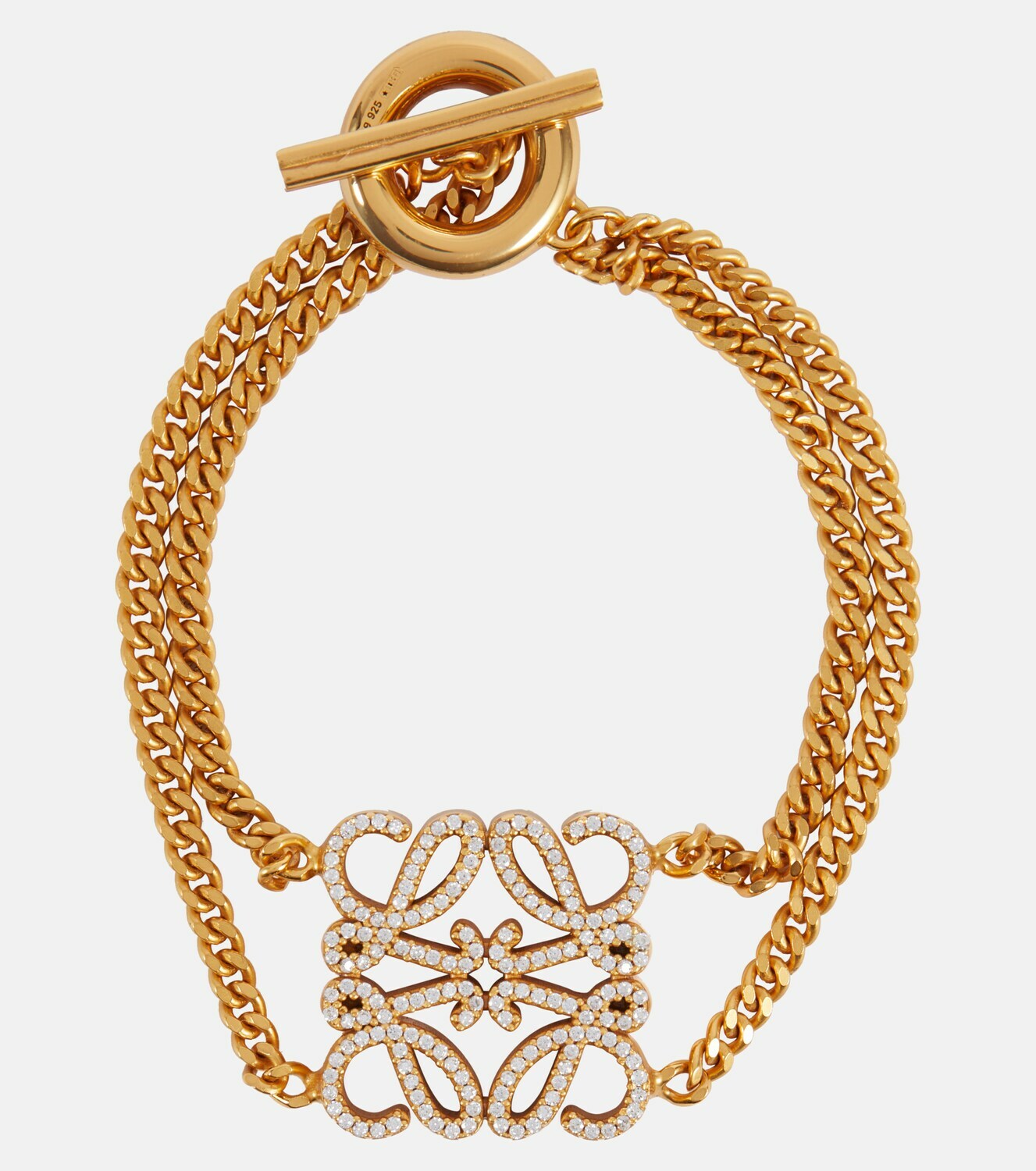 Loewe - Anagram embellished chainlink bracelet Loewe