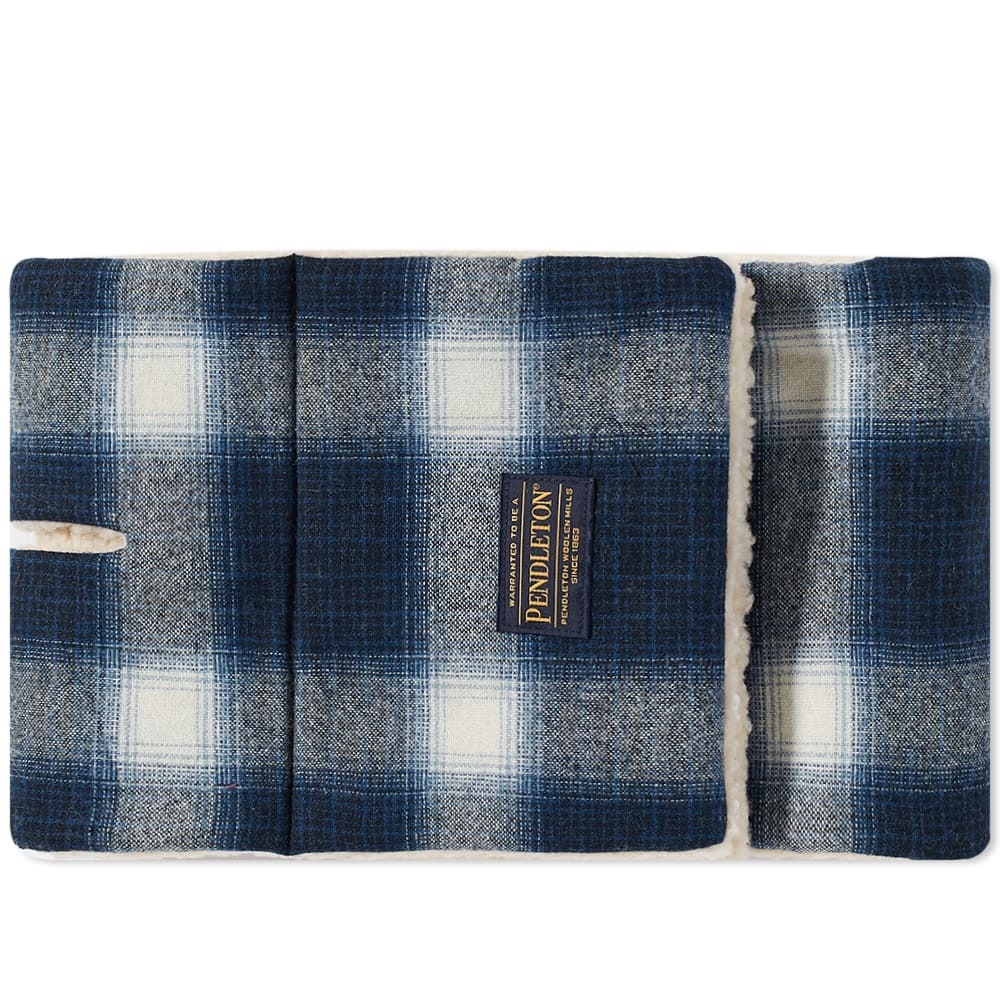 Neighborhood X Pendleton Check Boa Muffler in Blue Neighborhood