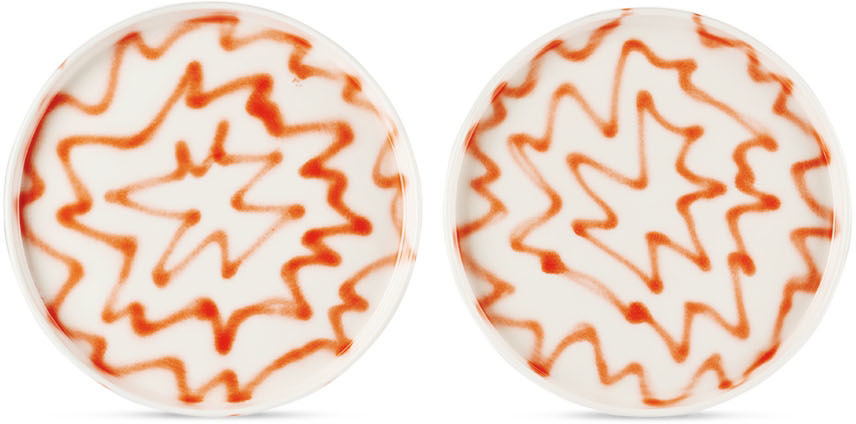 FRIZBEE CERAMICS Off-White BB Plate Set Frizbee Ceramics