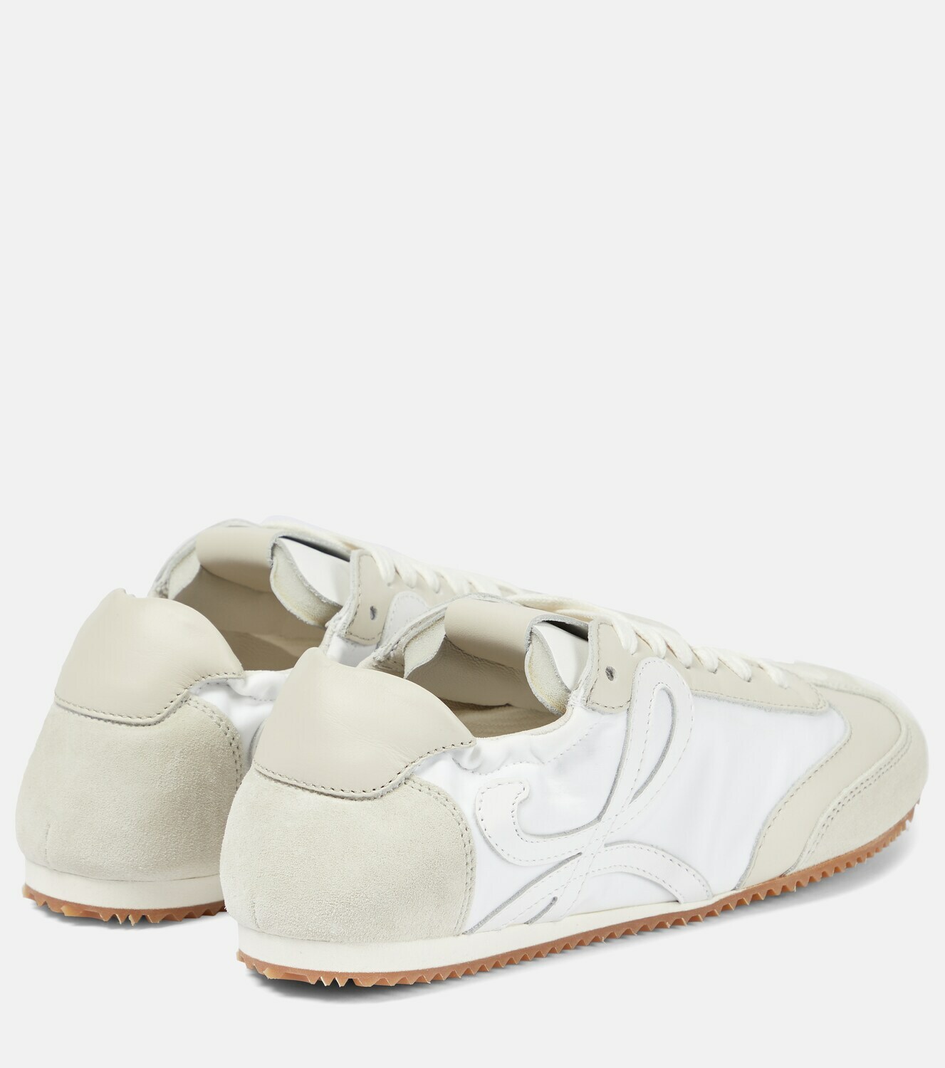 Loewe - Ballet Runner leather and suede sneakers Loewe