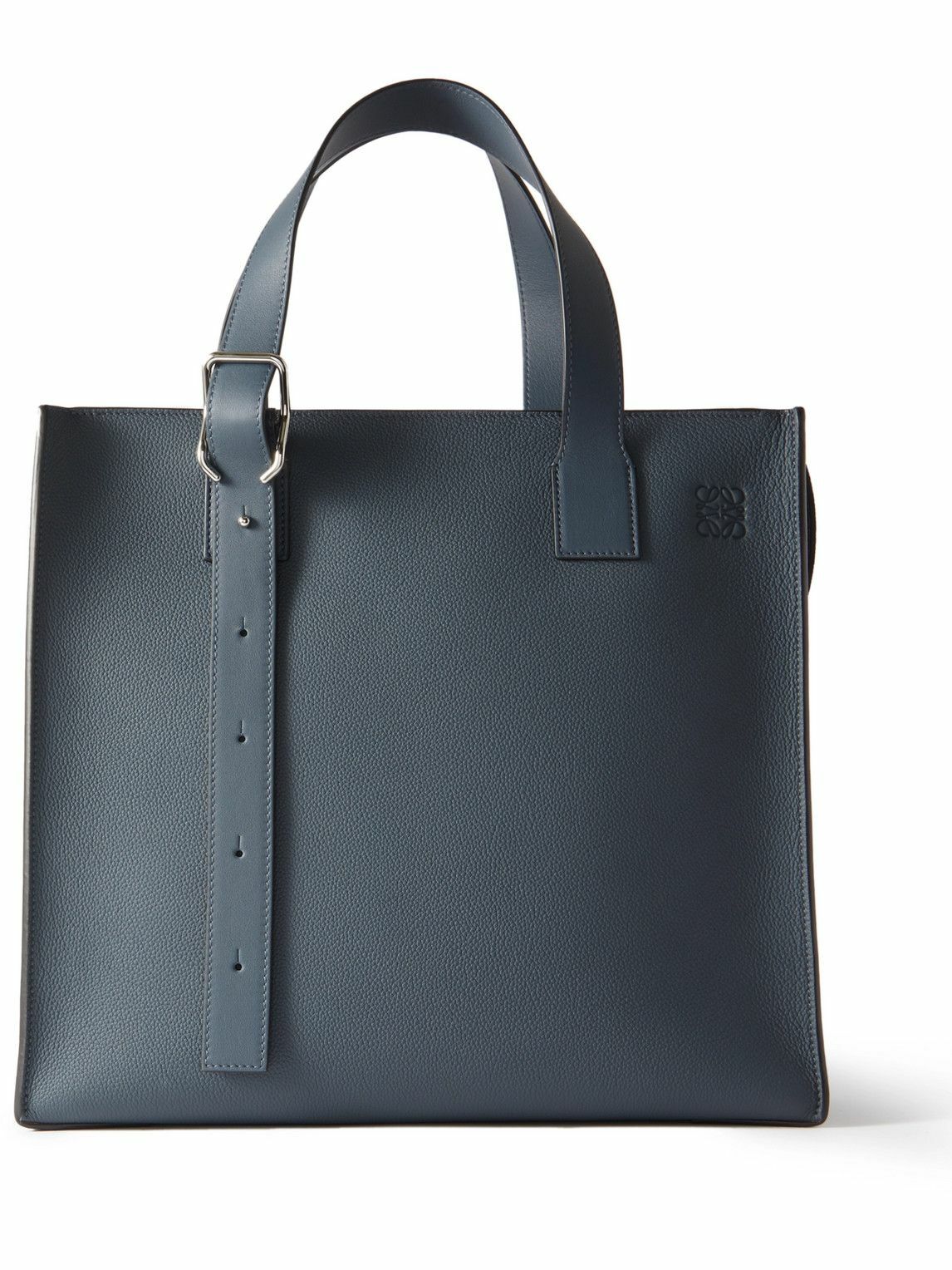 Loewe - Logo-Debossed Full-Grain Leather Tote Bag Loewe
