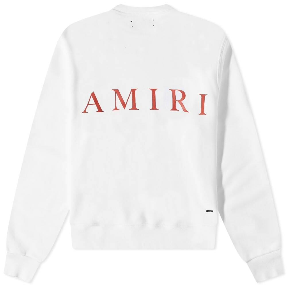 AMIRI Ma Logo Crew Sweat in White Amiri