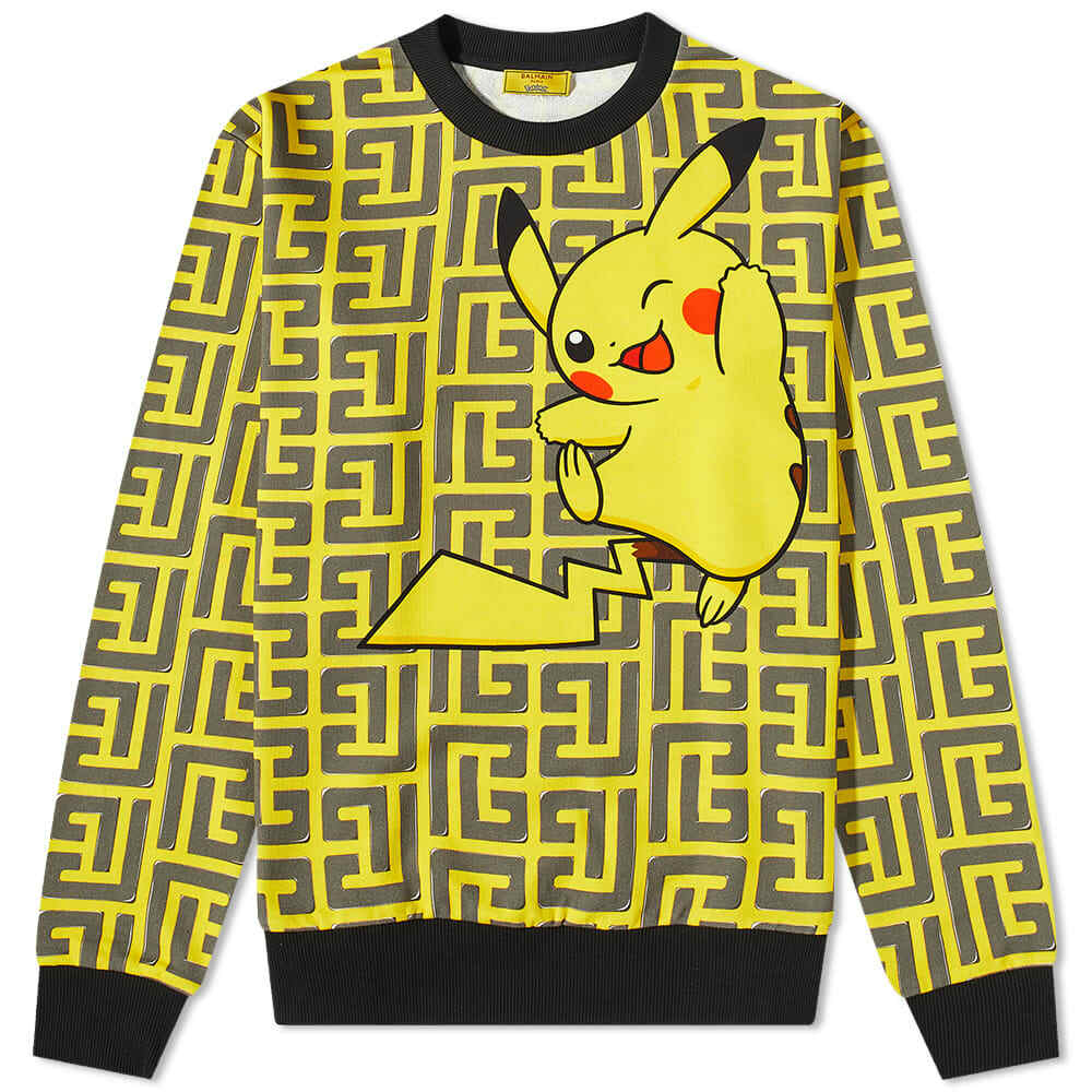 Balmain Men's All Over Pokemon Sweat in Multi Balmain