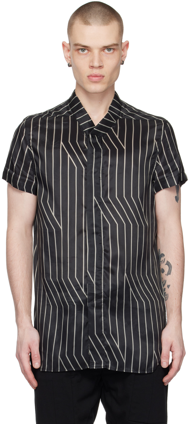Rick Owens Black Golf Shirt Rick Owens