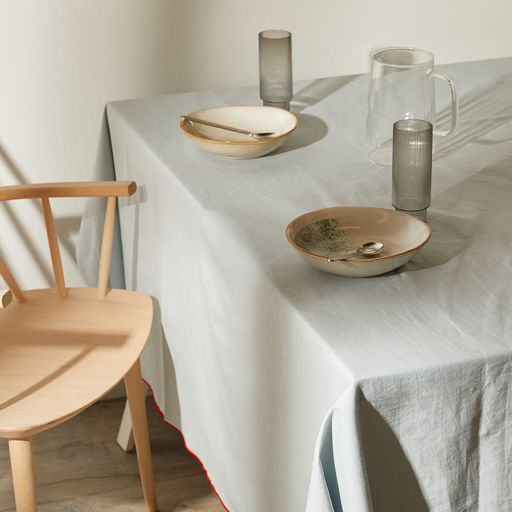 HAY Outline Tablecloth - 300cm in Light Blue HAY