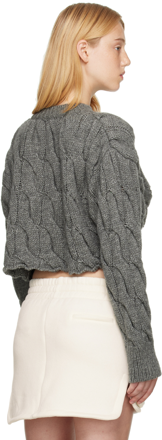 HALFBOY Gray Cropped Sweater
