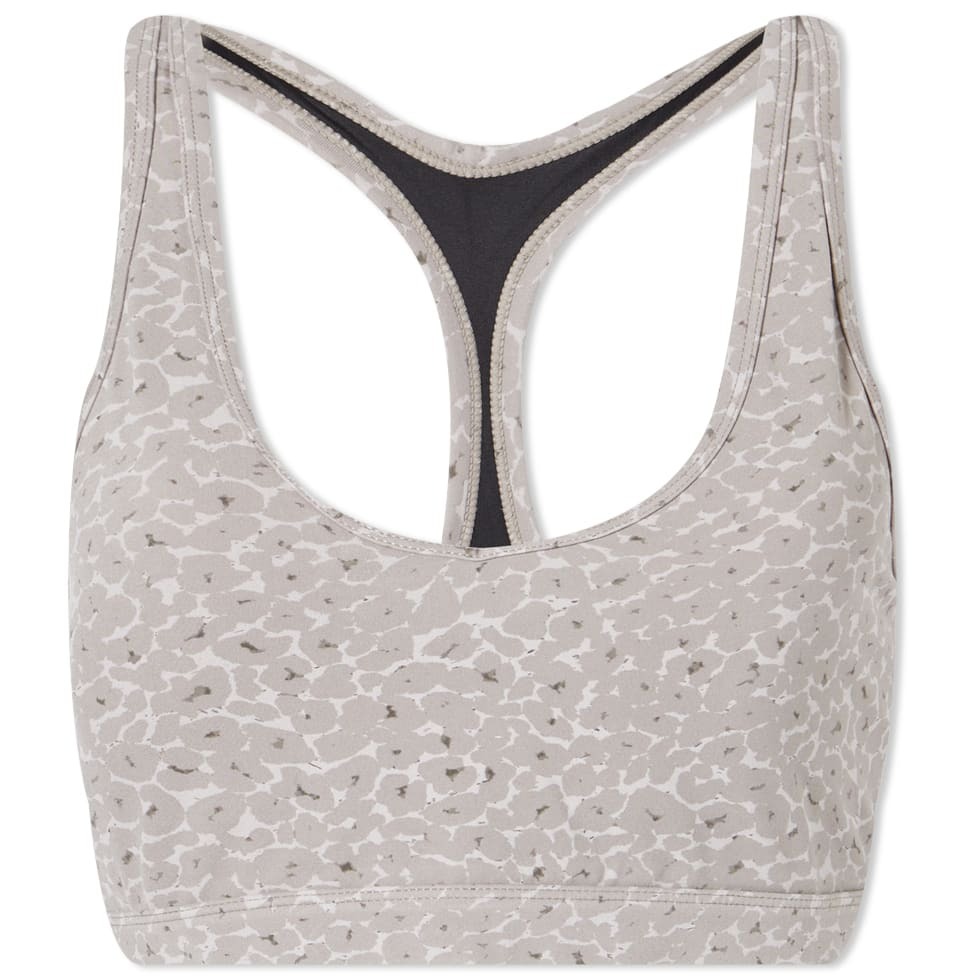 Varley Women's Lets Move Park Sports Bra in Taupe Cluster Leopard Varley