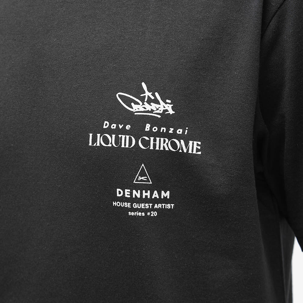 Denham x Dave Bonzai Badge Box T-Shirt in Black Denham