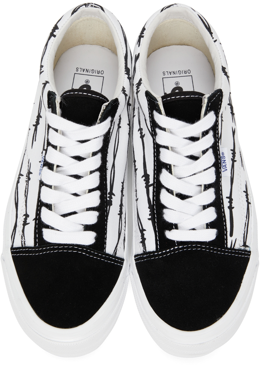 Vans Black & White Vault Barbed Wire Old Skool Sneakers Vans