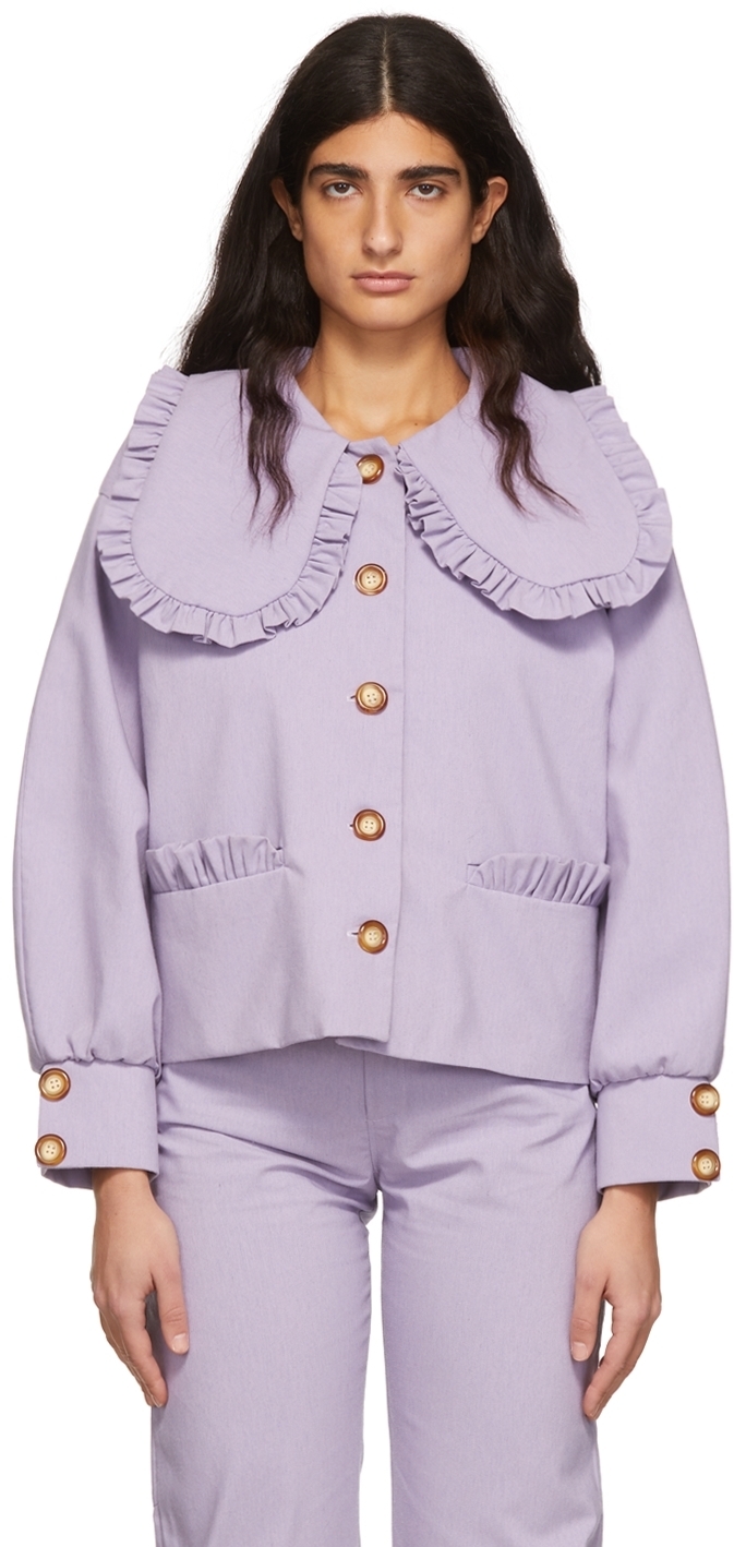 Kika Vargas Purple Milena Jacket Kika Vargas