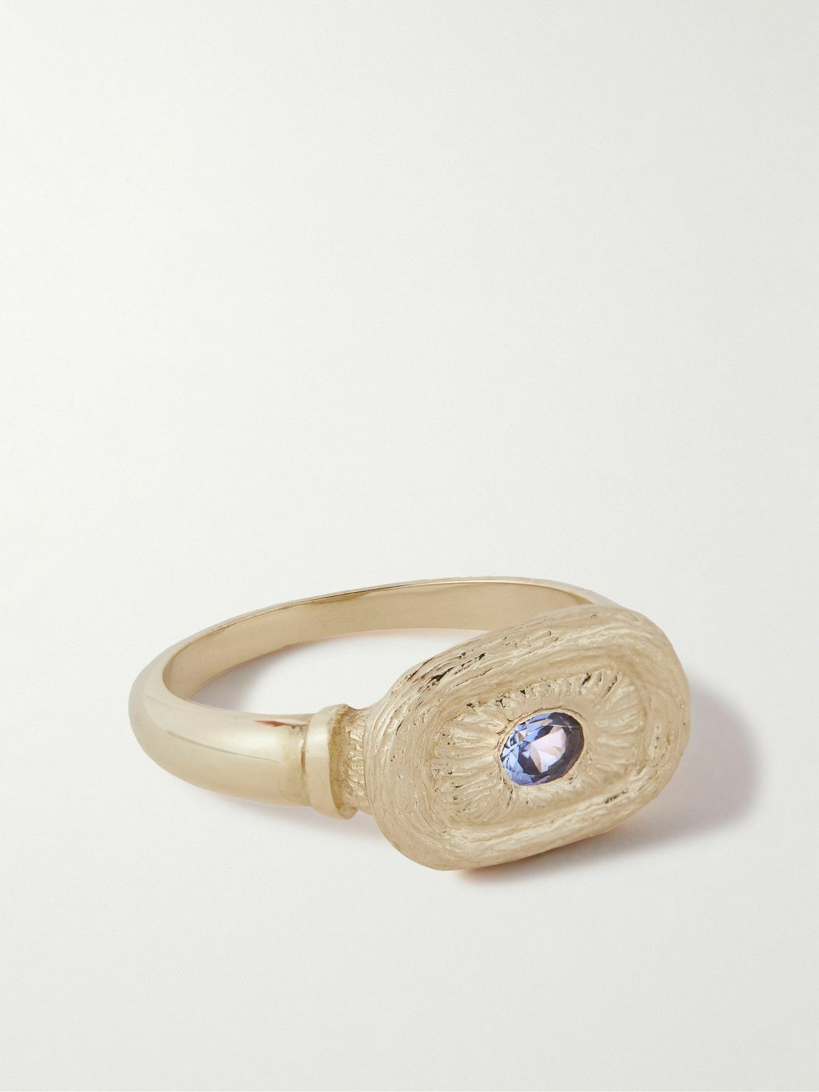 Bleue Burnham - Connected By Roots 9-Karat Gold Sapphire Ring - Gold ...