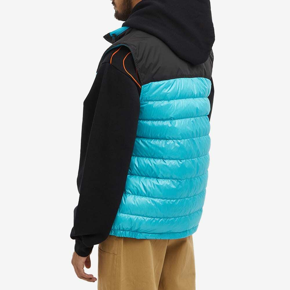 Moncler Men's Ortac Color Block Gilet in Turquoise Moncler