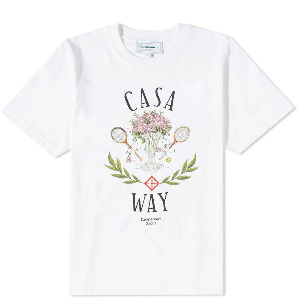 Casablanca Men's Casa Way T-Shirt in Pale Blue Casablanca