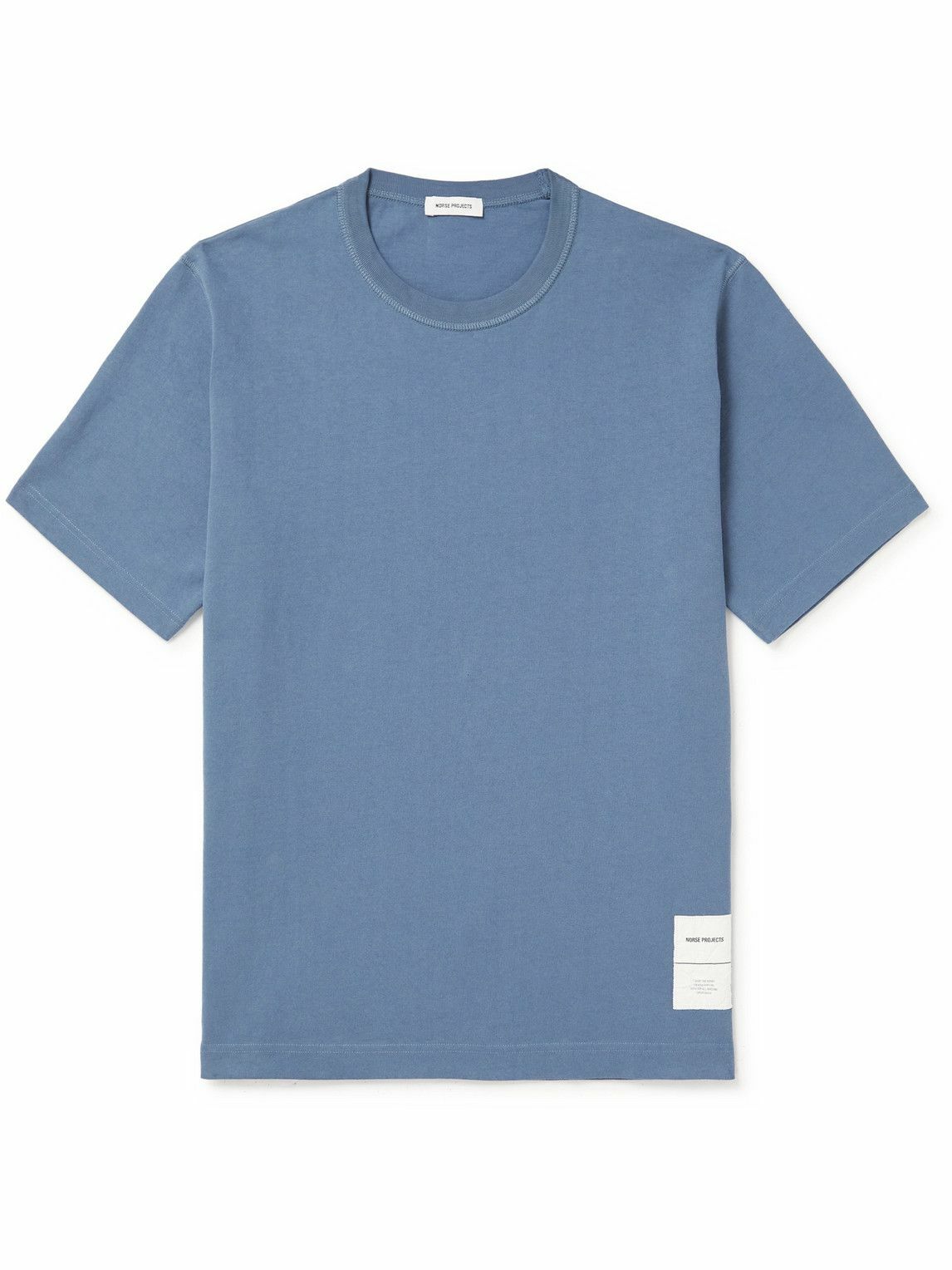 Norse Projects - Holger Cotton-Jersey T-Shirt - Blue Norse Projects