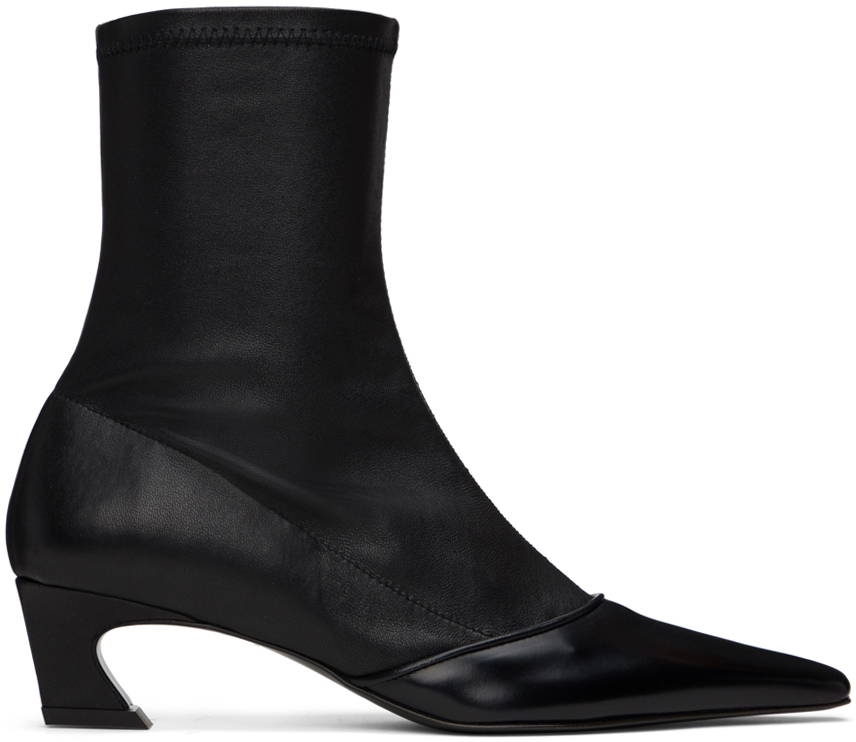 Acne Studios Black Paneled Boots Acne Studios