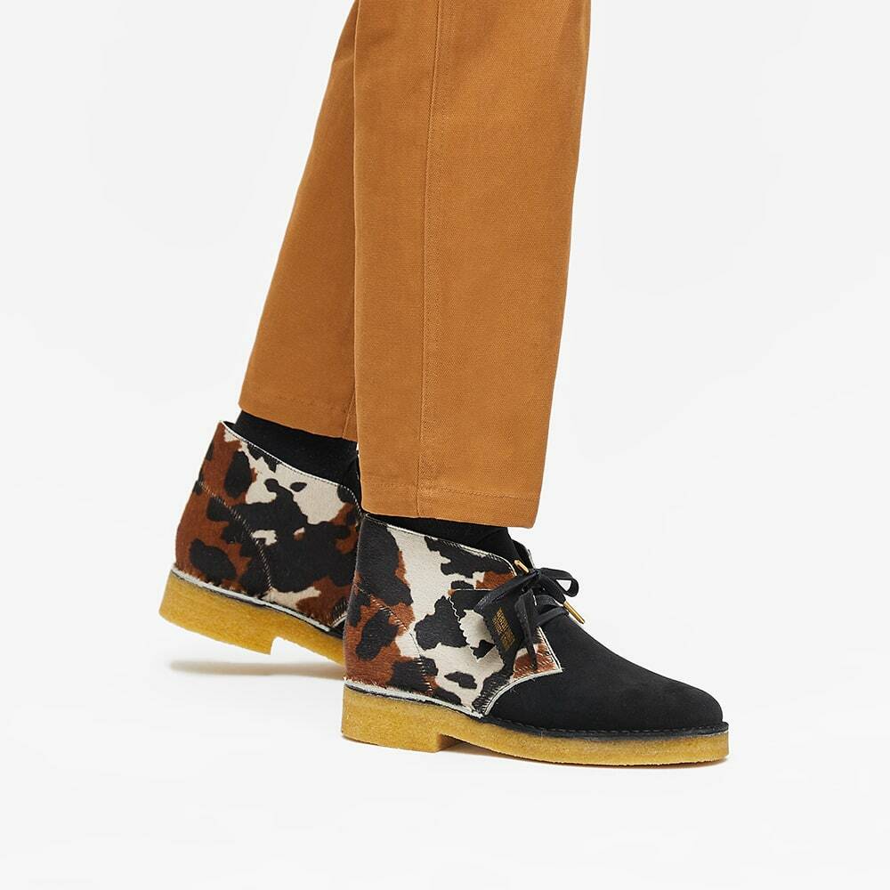 Clarks Originals Women's Desert Boot in Cow Print Clarks Originals