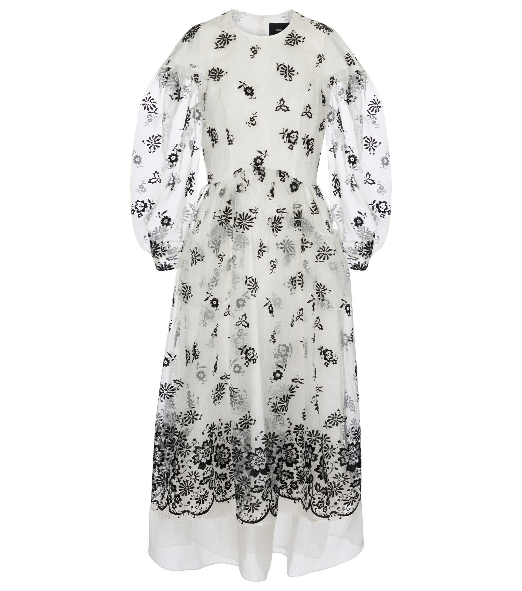 Simone Rocha - Embroidered organza midi dress Simone Rocha