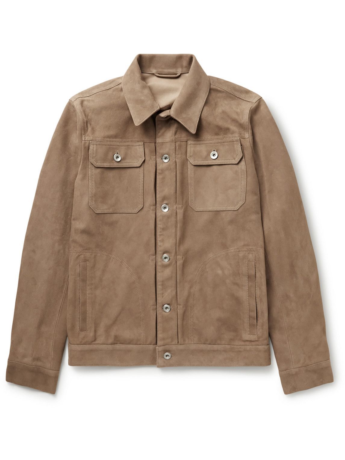 Valstar - Suede Trucker Jacket - Neutrals Valstarino