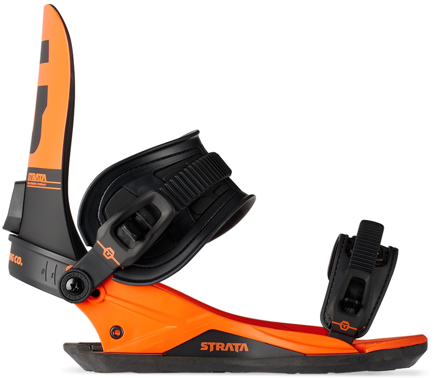 Union Binding Company Orange Strata Snowboard Bindings