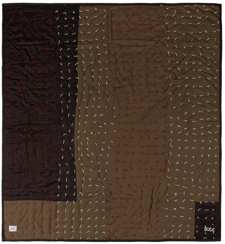 Bode Multicolor Duo Handtie Quilt Bode