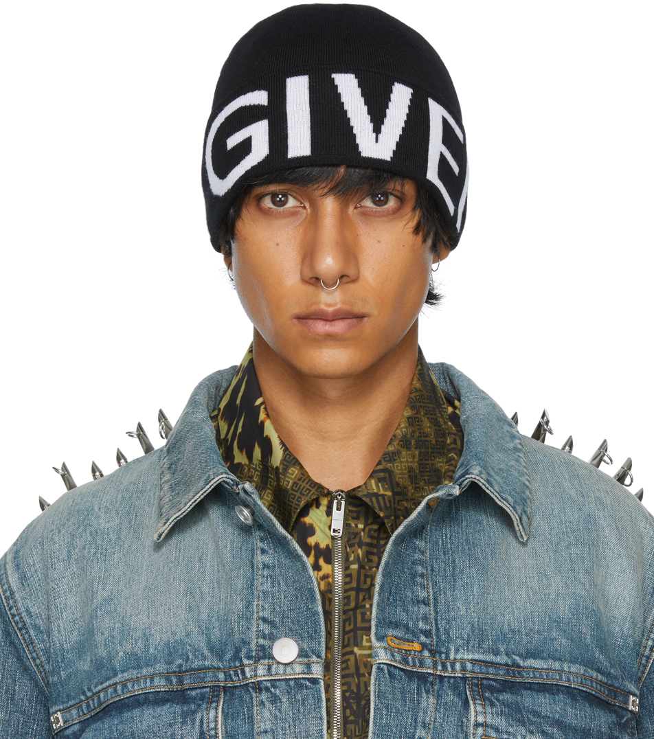 Givenchy Black Logo Beanie Givenchy