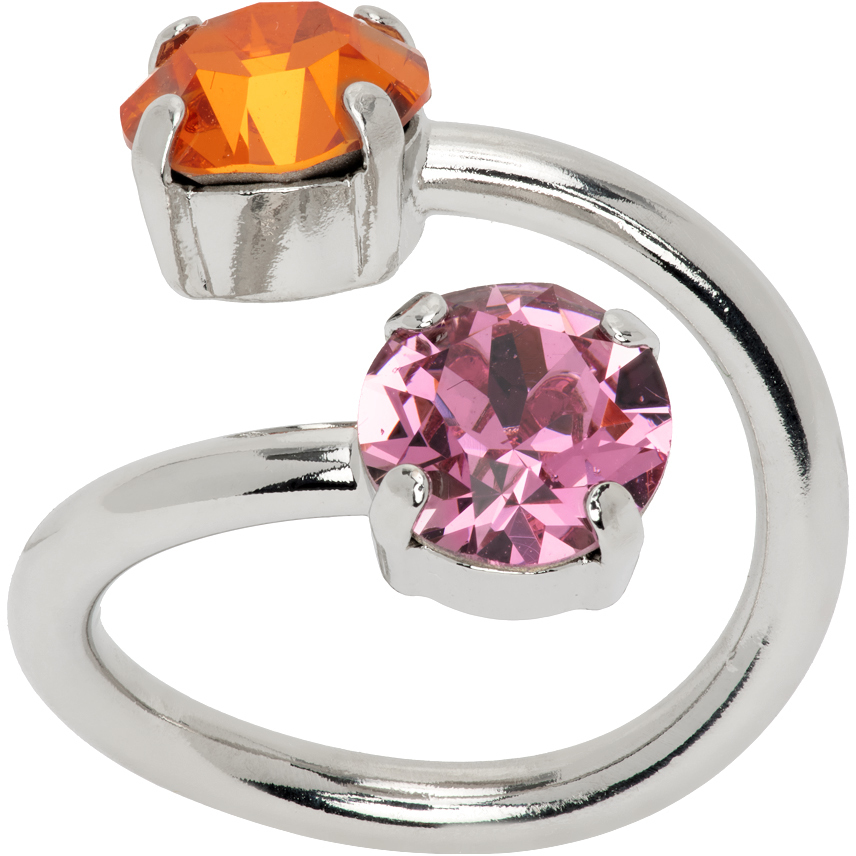 Justine Clenquet Silver Chris Ring Justine Clenquet