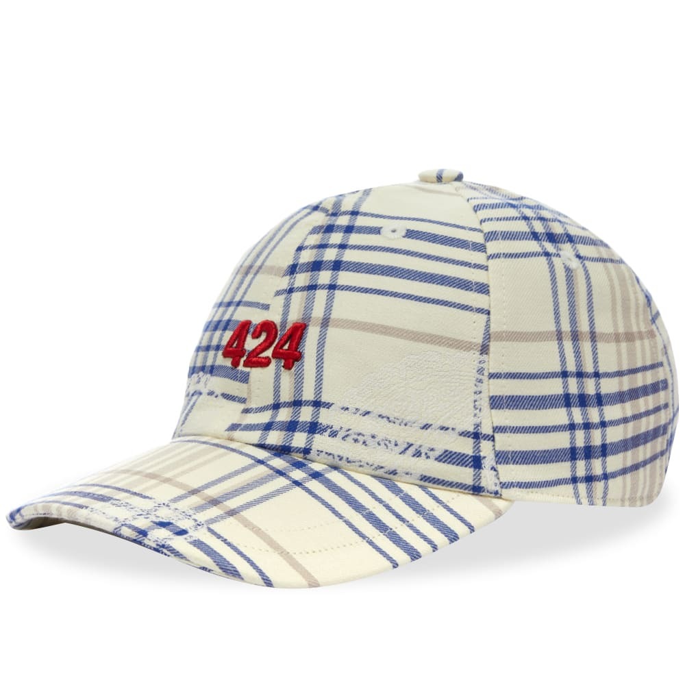 424 Paisley Printed Check Cap 424