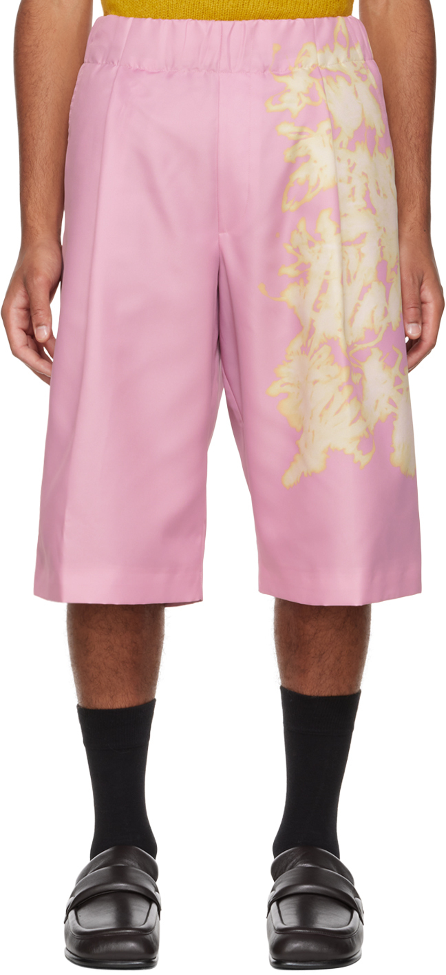Dries Van Noten Pink Parnell Shorts Dries Van Noten