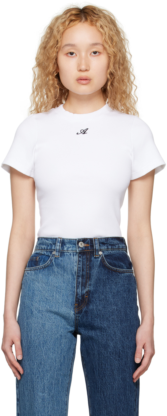 Axel Arigato White Script 'A' T-Shirt Axel Arigato