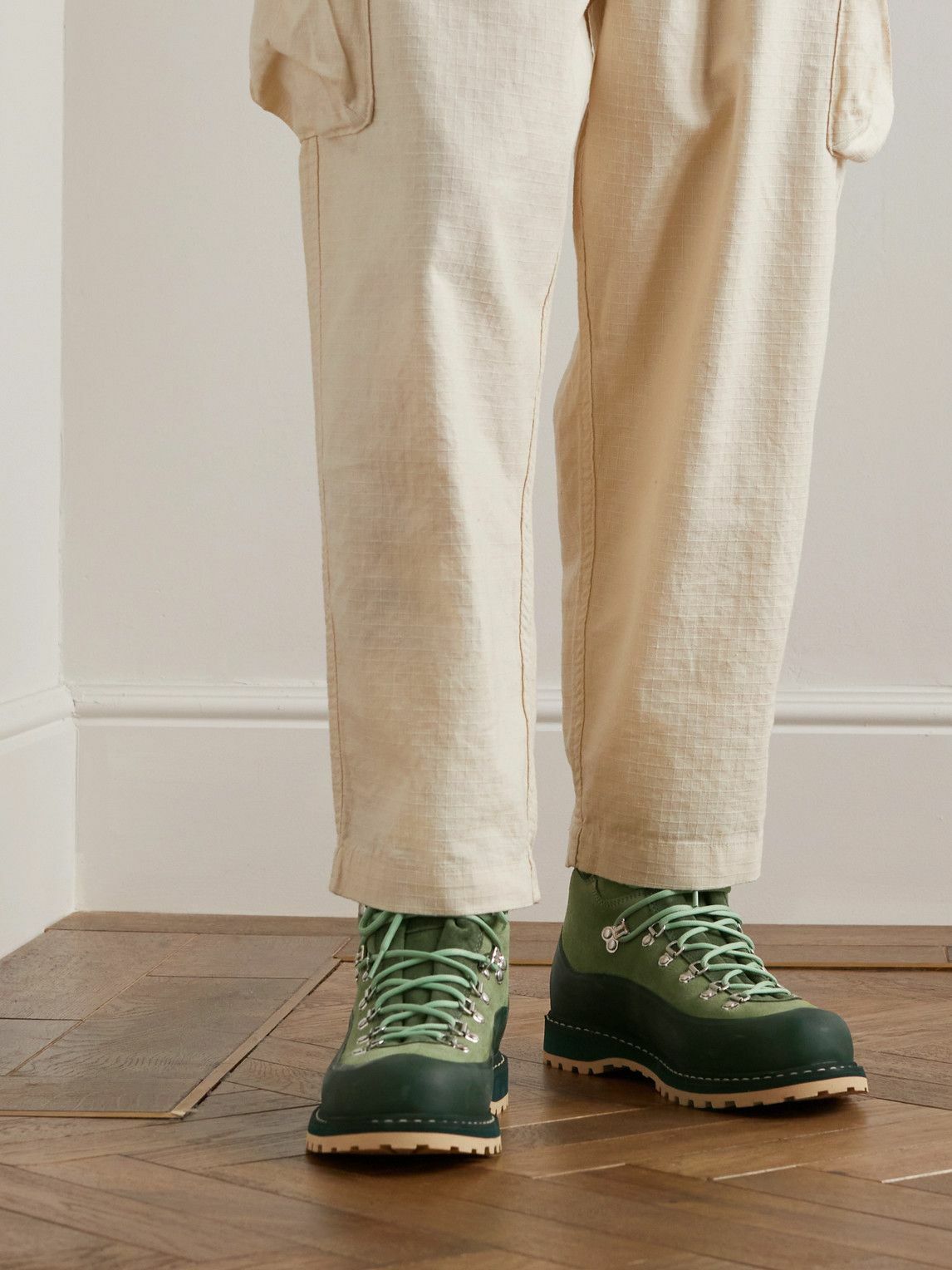 Diemme - Roccia Vet Suede and Rubber Hiking Boots - Green Diemme