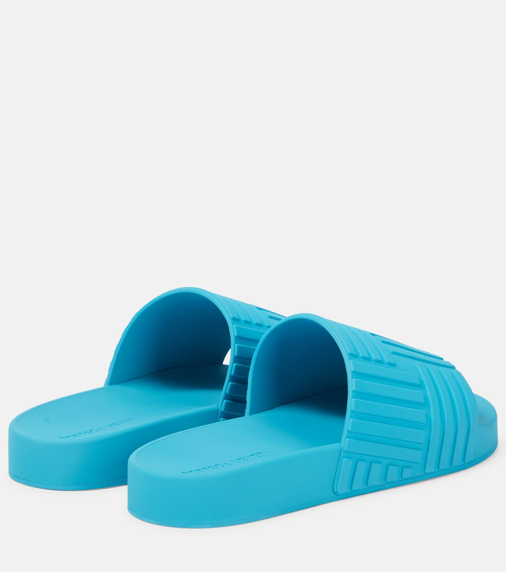 Bottega Veneta - Slider embossed rubber slides Bottega Veneta