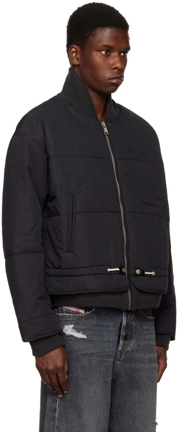 Diesel Black W-Spleak Bomber Jacket Diesel