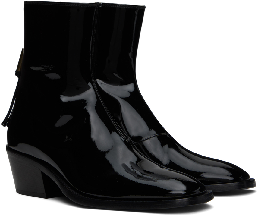 Acne Studios Black Patent Boots Acne Studios