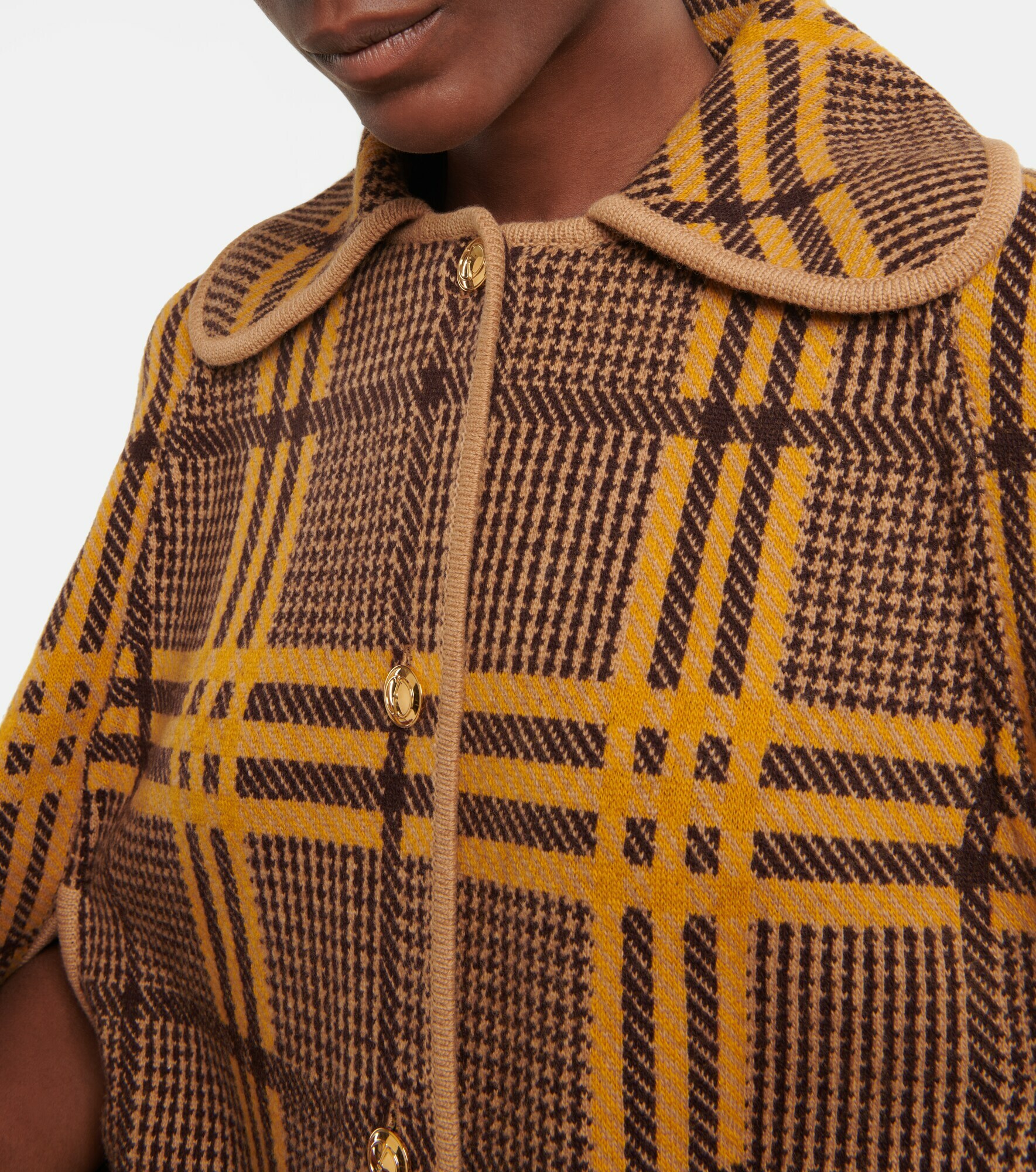 Gucci - Reversible wool-blend cape Gucci