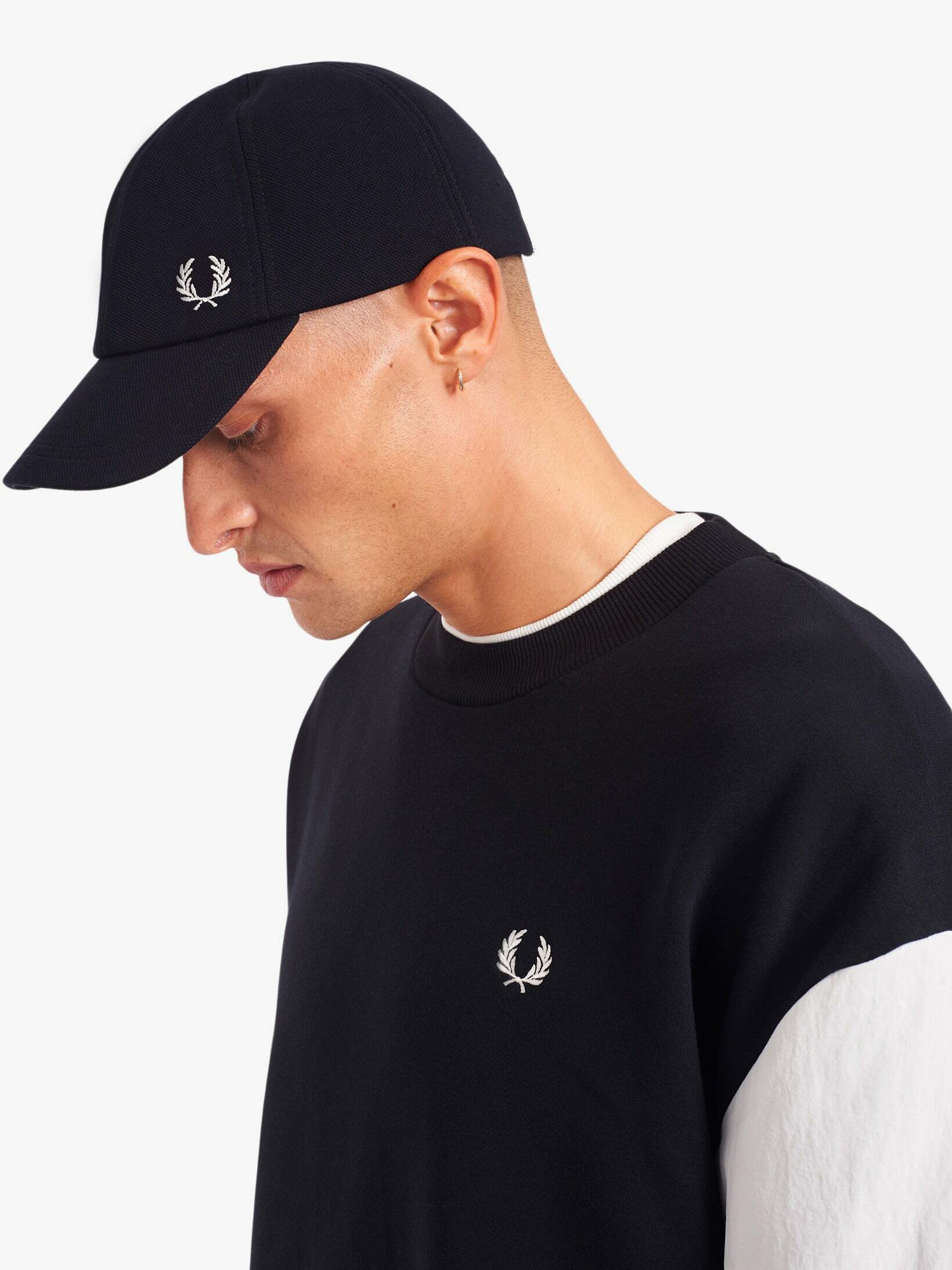 Fred Perry Hat Black Mens Fred Perry