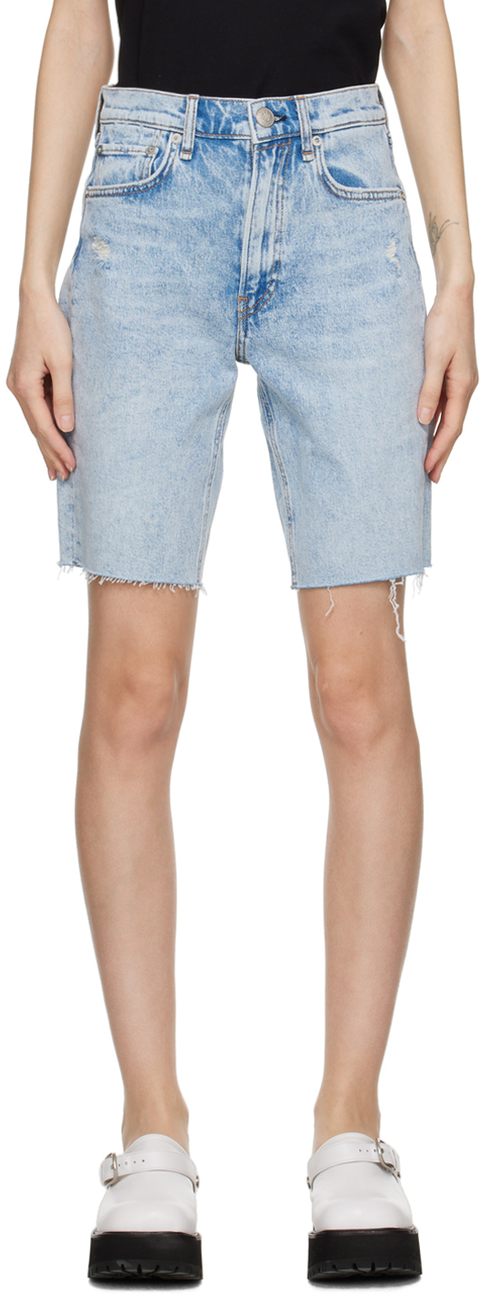 rag & bone Blue Vintage Bermuda Denim Shorts Rag and Bone