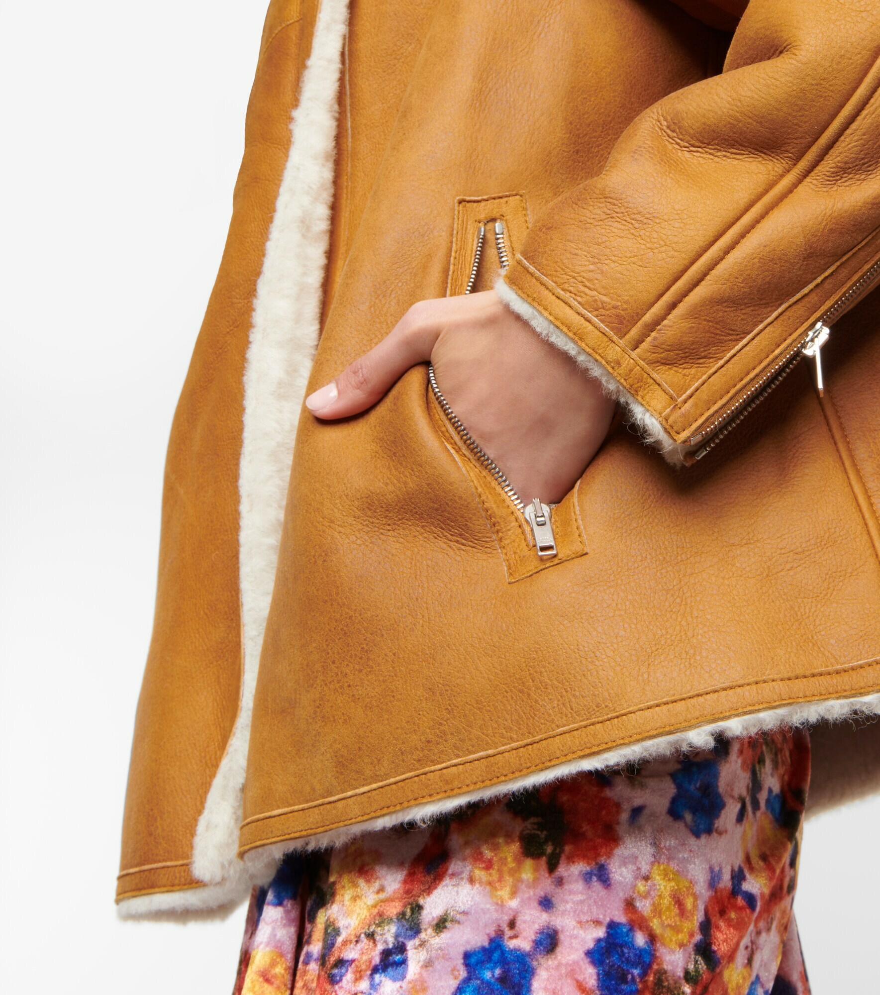 Isabel Marant - Abeliki shearling-lined suede jacket Isabel Marant
